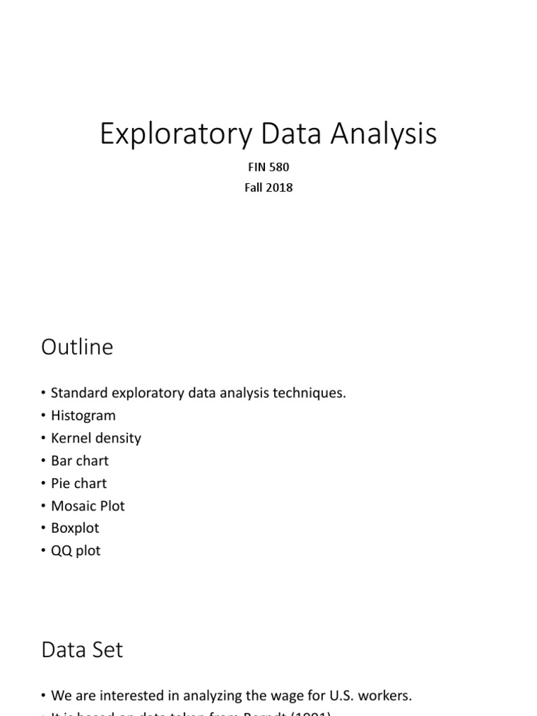Lecture 2. Exploratory Data Analysis | PDF | Histogram | Statistical Analysis
