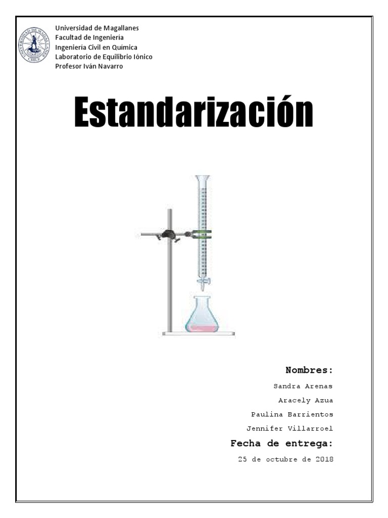 Estandarización | PDF | Valoración | Química