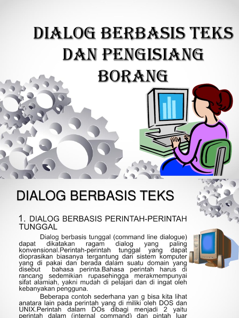 Dialog Berbasis Teks Dan Pengisiang Borang | PDF