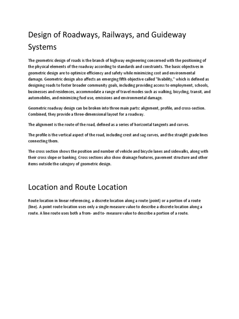 Design of Roadways Final | PDF | Traffic | Intersection (Road)
