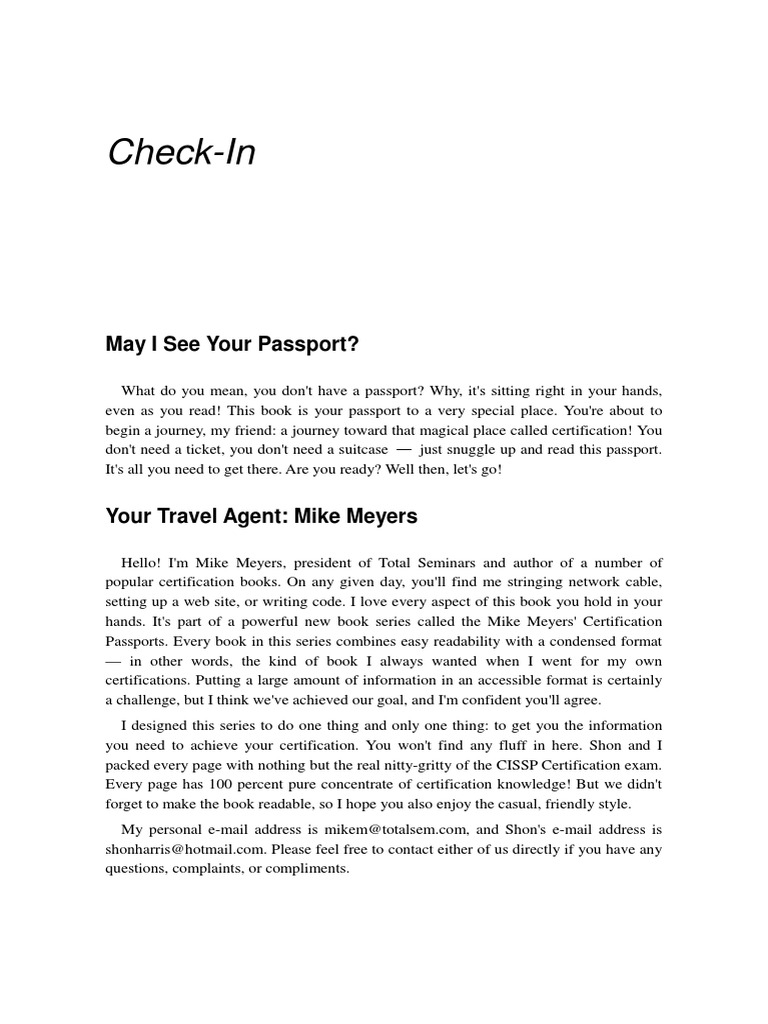 Cissp Passport | PDF | Cryptography | Encryption