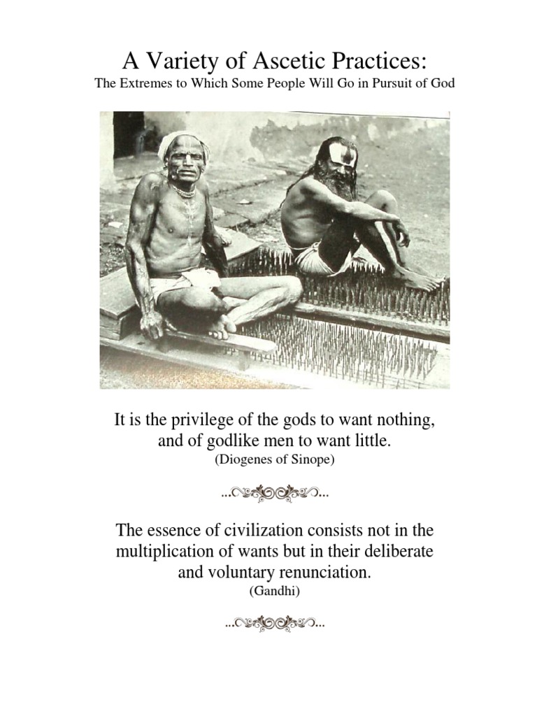 A Variety of Ascetic Practices | PDF | Asceticism | Spirituality