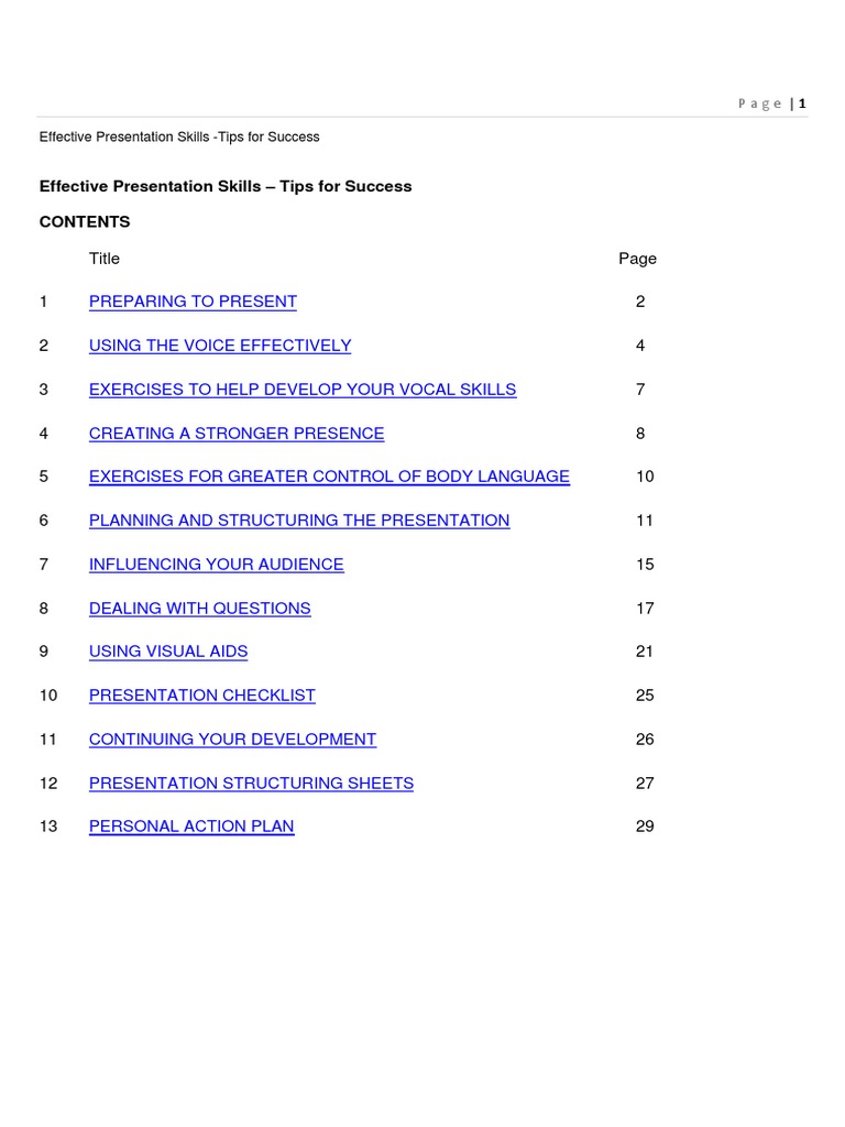 Effective Presentation Skills | PDF | Audience | Question