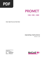 Prometer 100 User Manual (Cewe) | PDF | Power Supply | Parameter ...