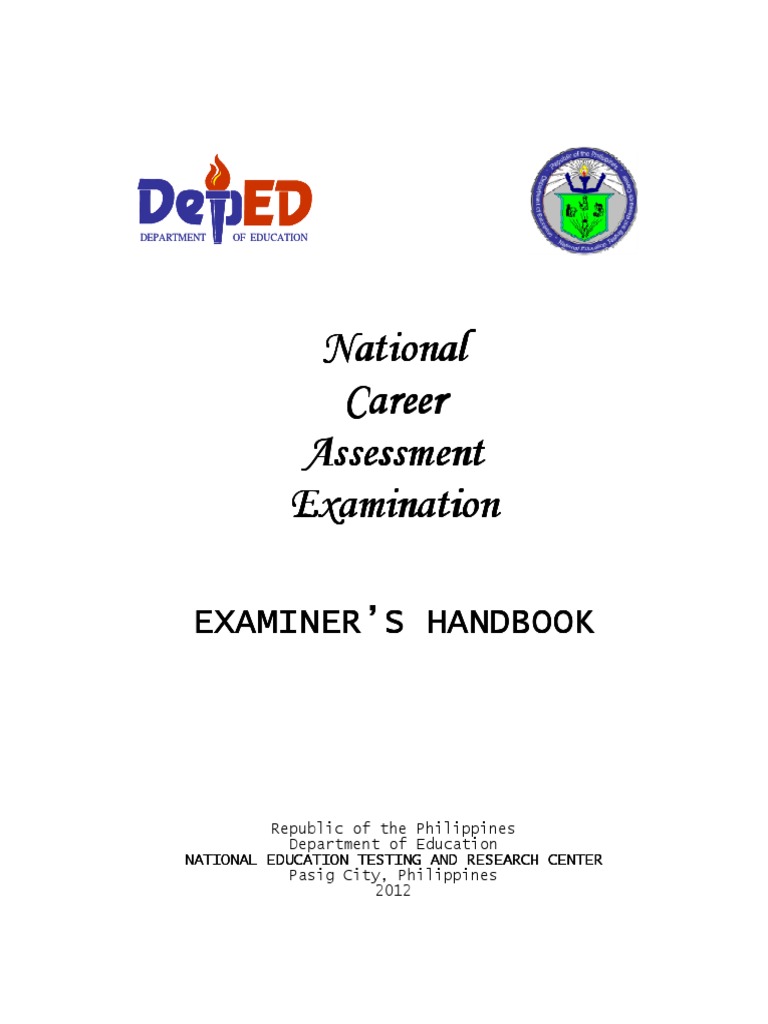 2012 NCAE Handbook | PDF | Test (Assessment)