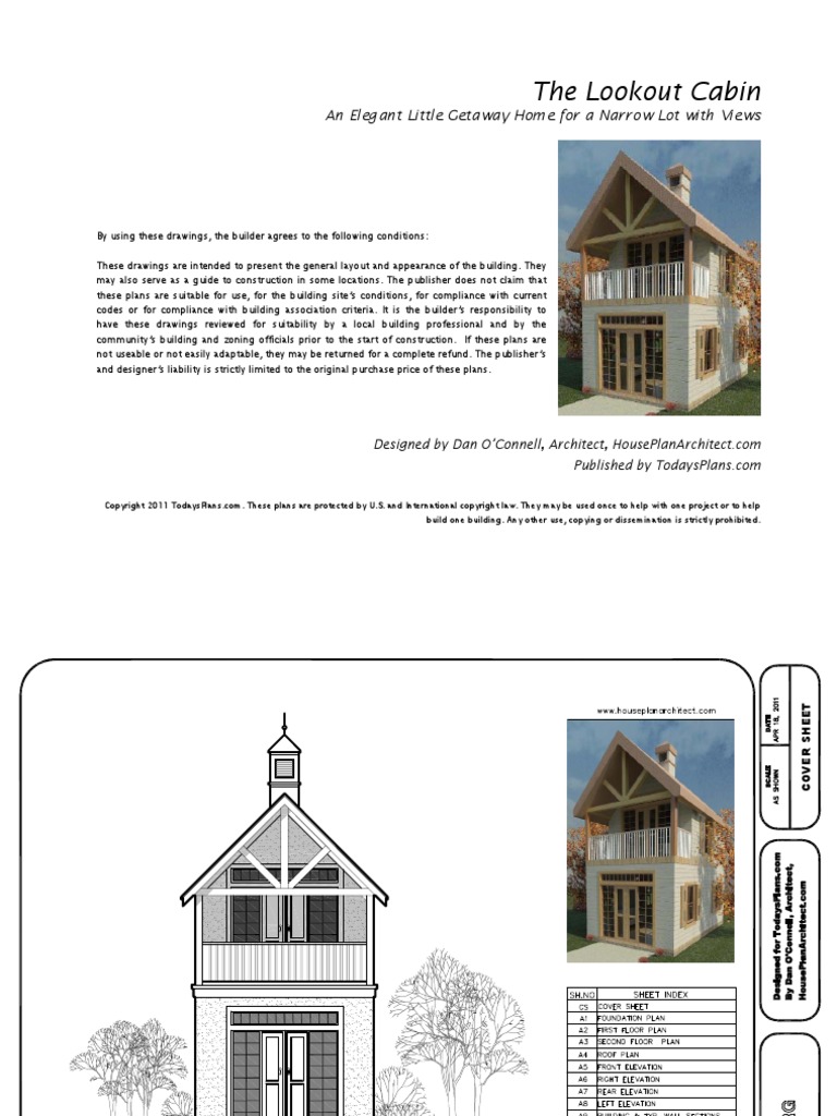 DO Lookout 1 Cabin Plans | PDF | Business