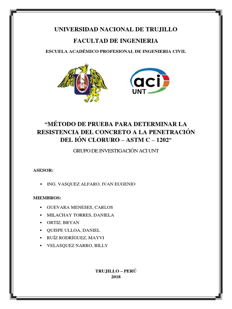 Astm C 1202 Manual | PDF | Corriente eléctrica | Ingeniería