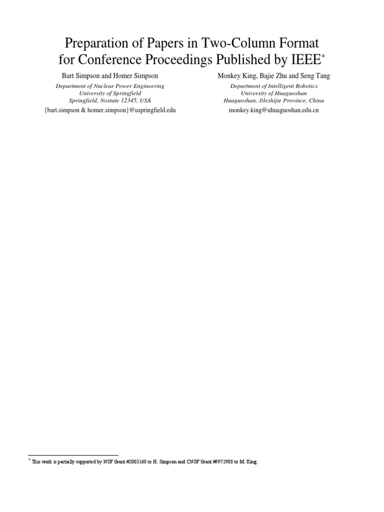 Preparation of Papers in Two-Column Format For Conference Proceedings ...