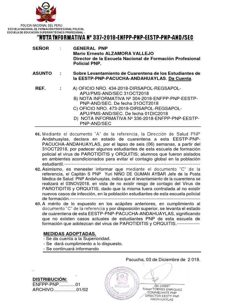 Nota Informativa | PDF | Salud pública | Ciencias de la Salud