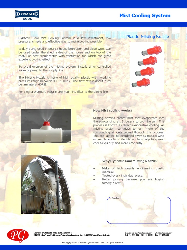 Mist Cooling System: Plastic Misting Nozzle | PDF | Air Conditioning ...