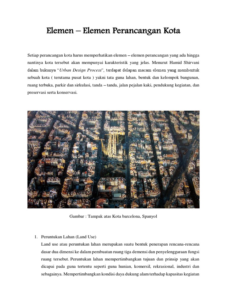 Elemen Perancangan Kota | PDF