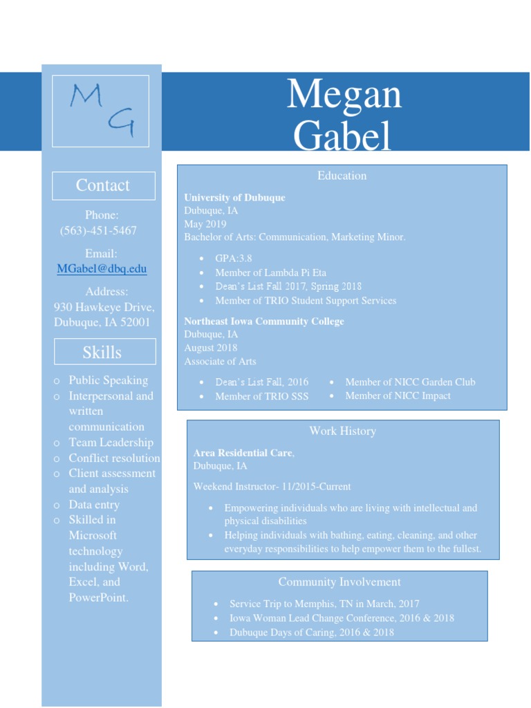 Gabel Megan-Resume | PDF