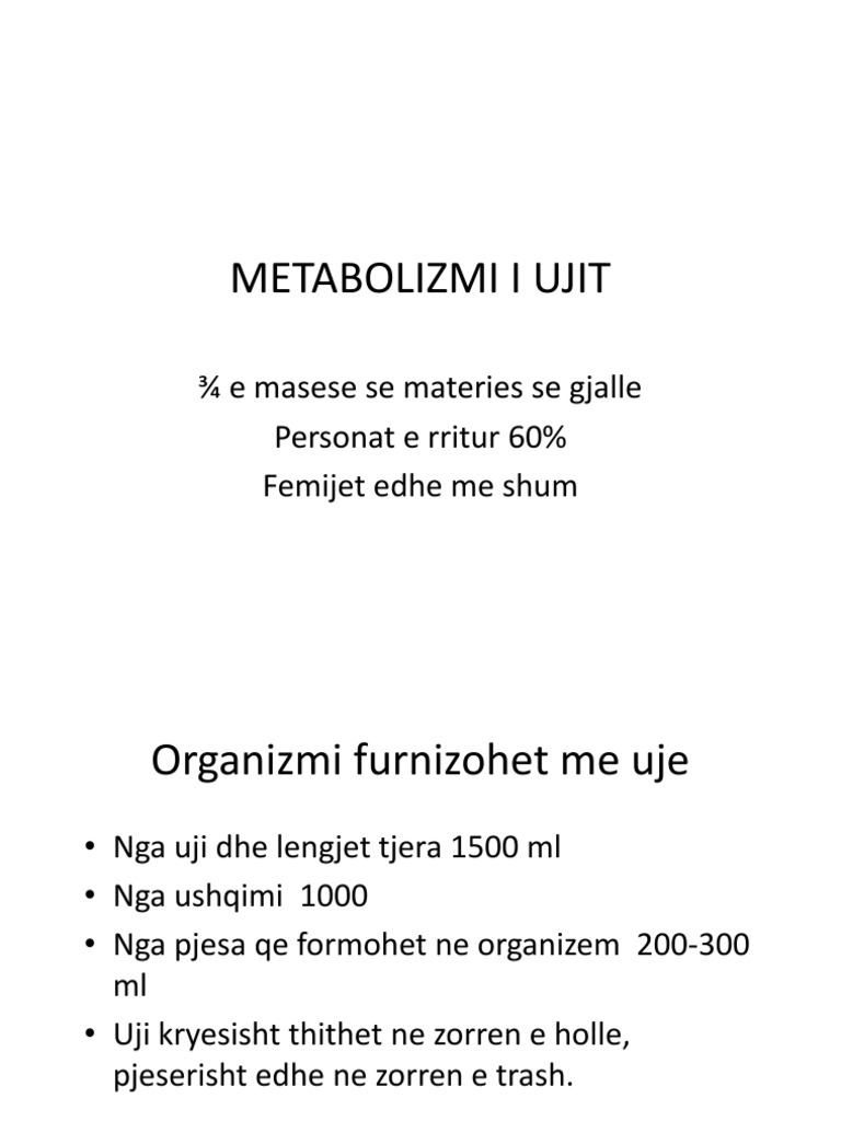 Metabolizmi I Ujit1 PDF | PDF