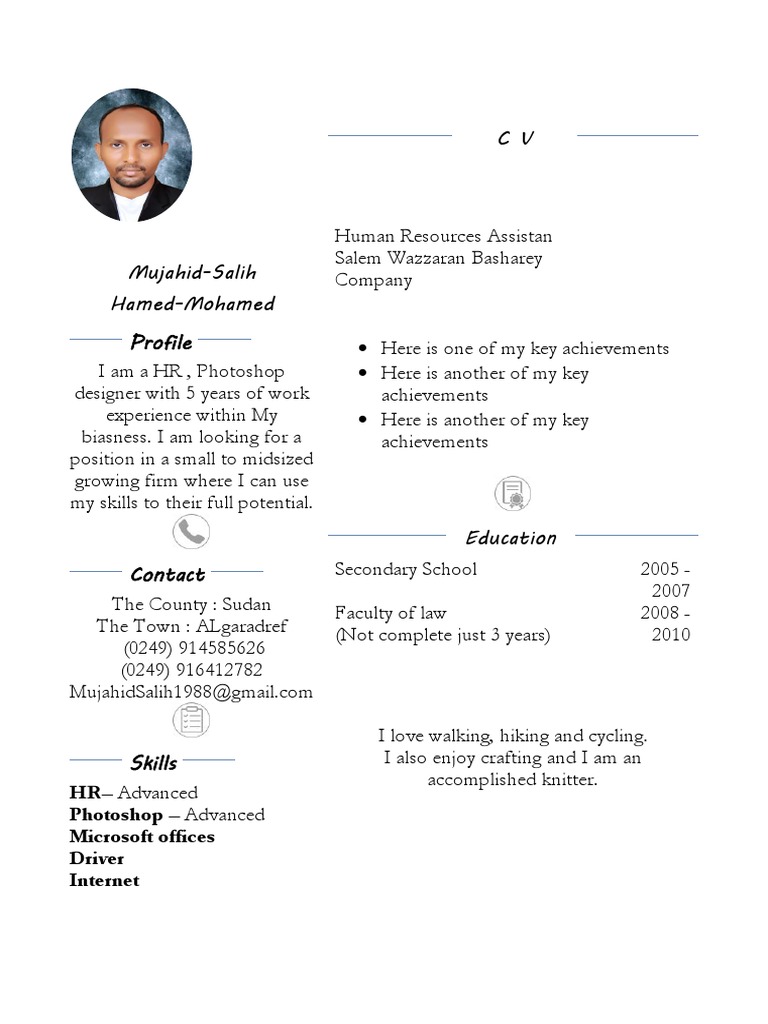 Elegance CV Template | PDF