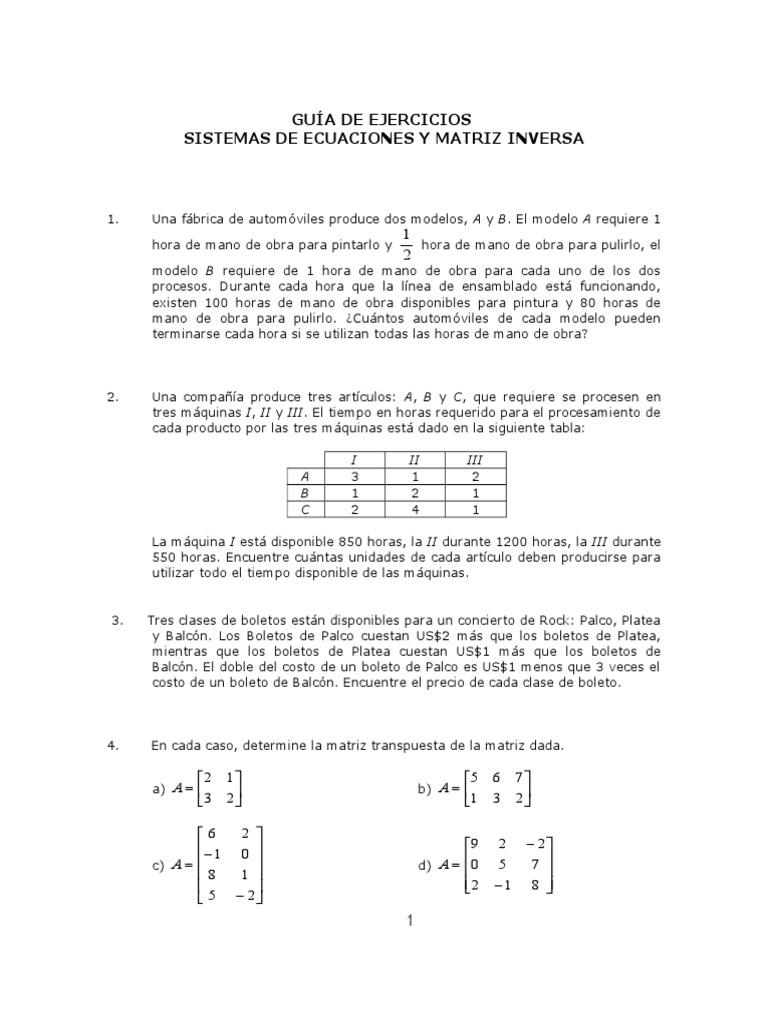 Matriz Adjunta e Inversa Ejercicios | PDF | Matriz (Matemáticas) | Business