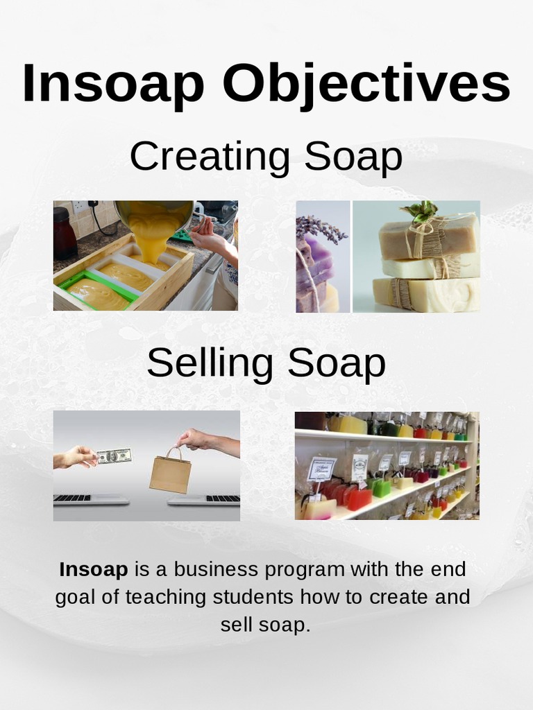 Creating Soap: Insoap Objectives | PDF