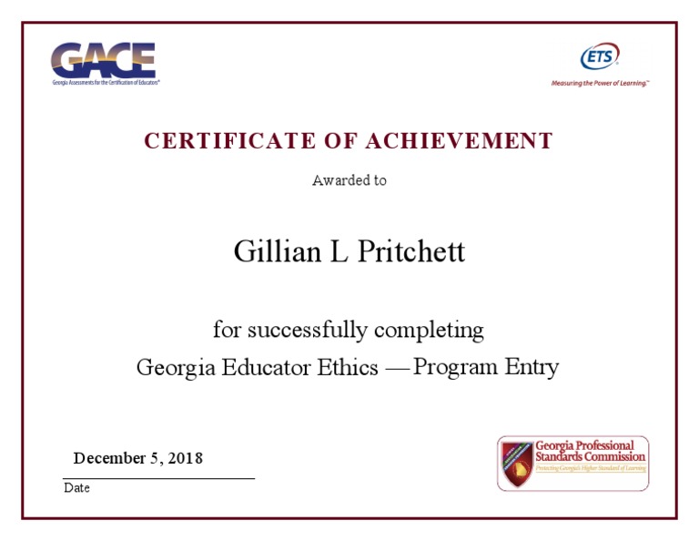 Code of Ethics Certificate | PDF