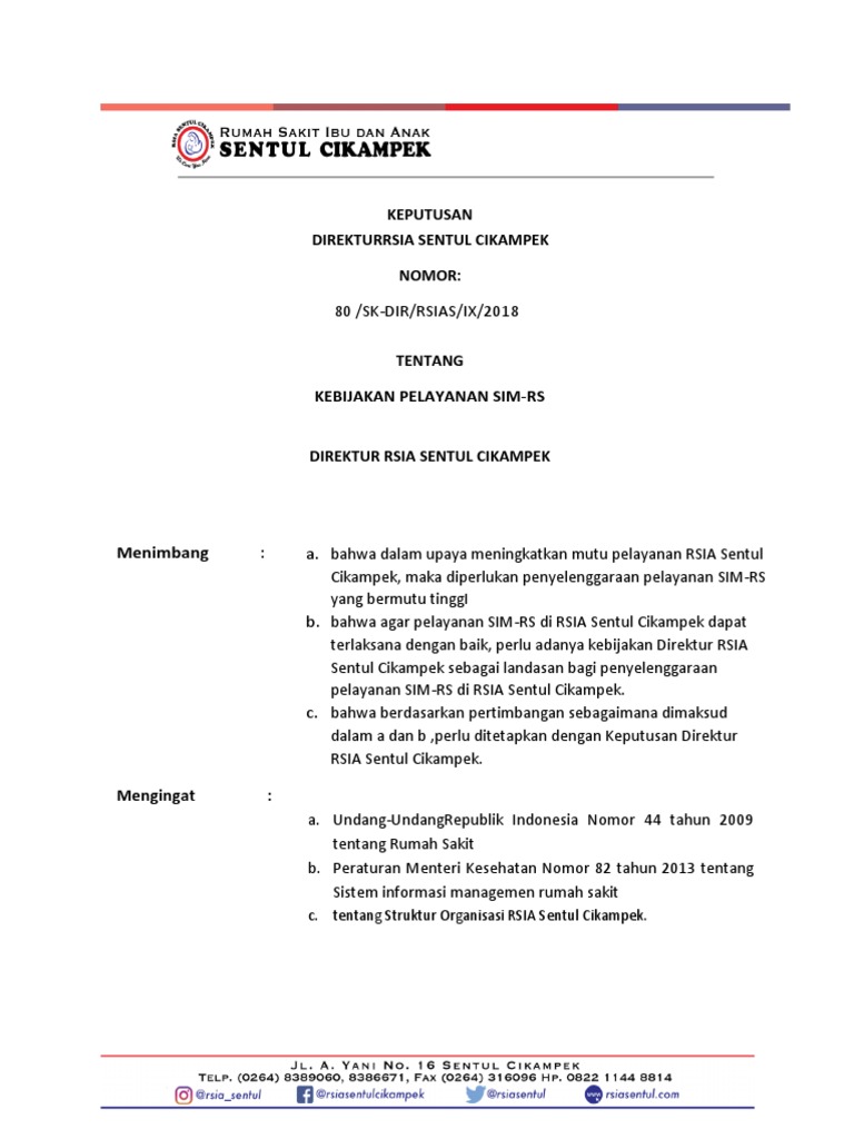 Implementing a Robust SIM-RS Management System | PDF