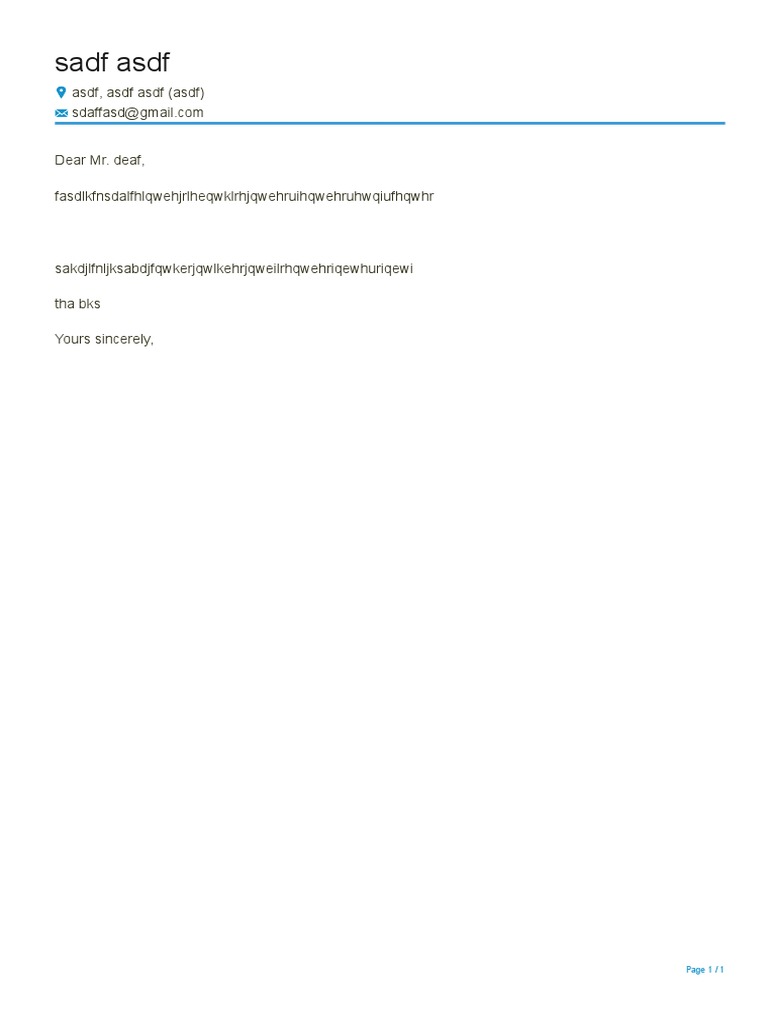 Sadf Asdf: Asdf, Asdf Asdf (Asdf) | PDF