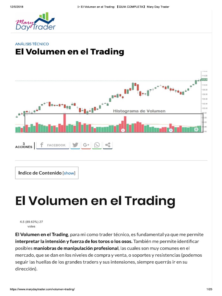 El Volumen en El Trading | PDF