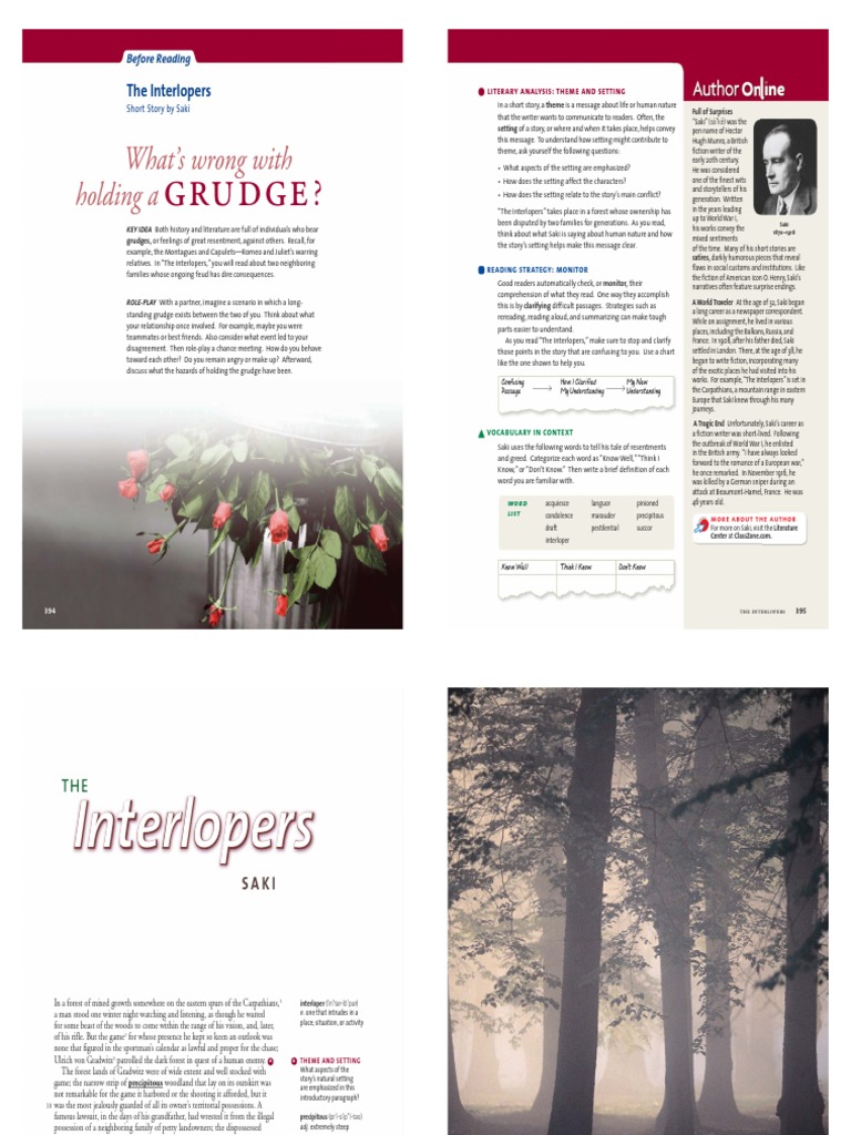 The Interlopers (Text) | PDF | Saki | Characters In Romeo And Juliet