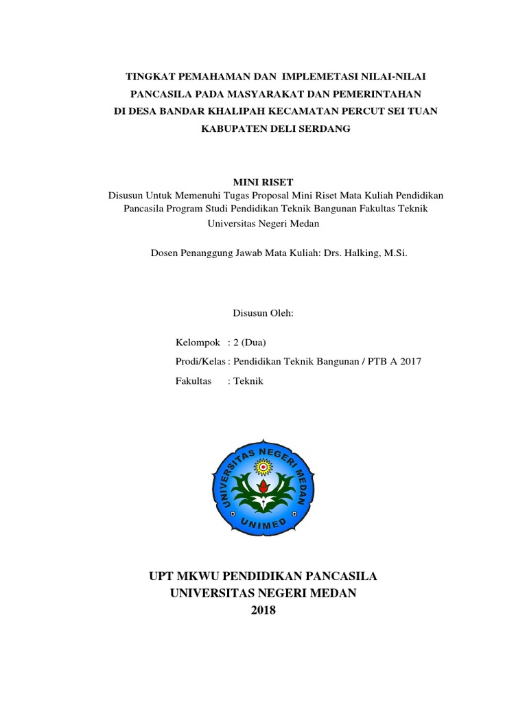 Cover MINI rISET Pancasila | PDF