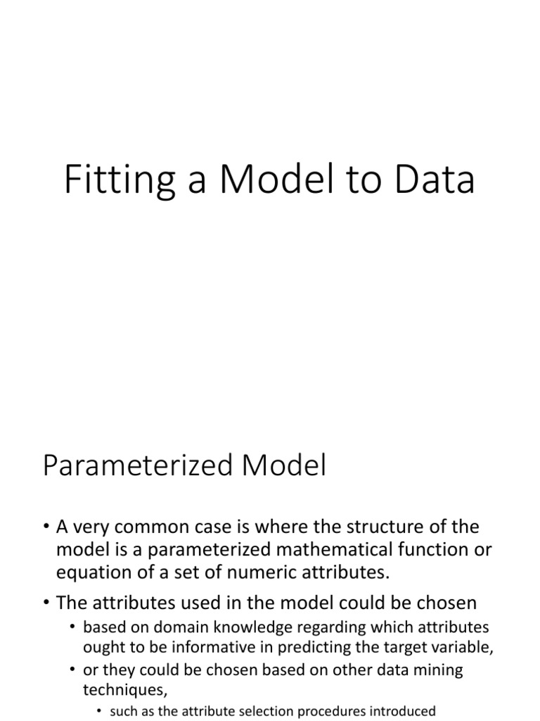 Fitting A Model To Data | PDF | Loss Function | Errors And Residuals