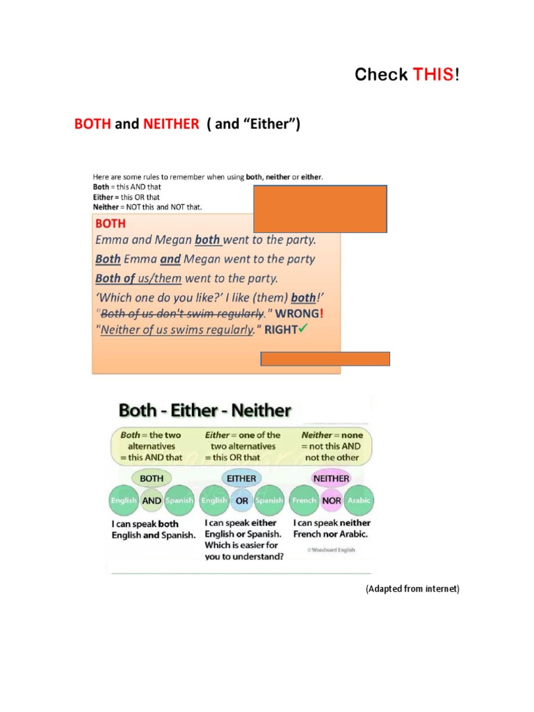 Both and Neither | PDF