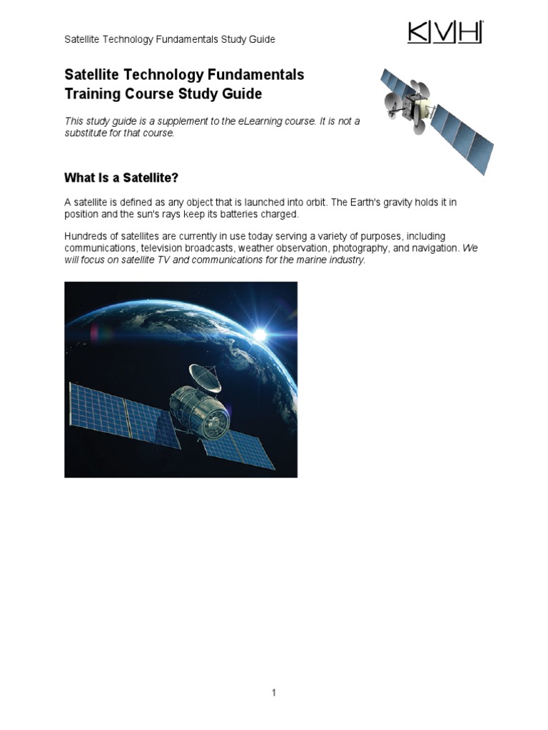 Satellite Technology Fundamentals Training Course Study Guide | PDF ...