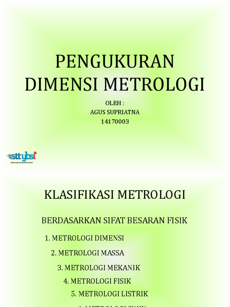 Pengukuran Dimensi Metrologi | PDF