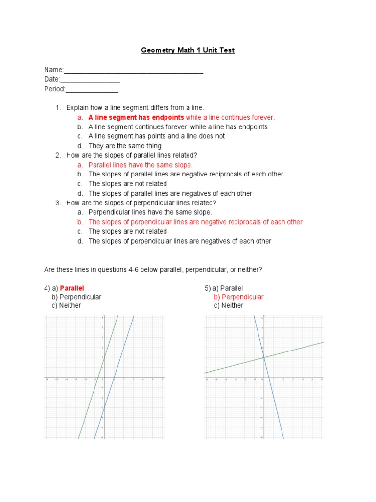 Summative Assessment Questions | PDF | Perpendicular | Area