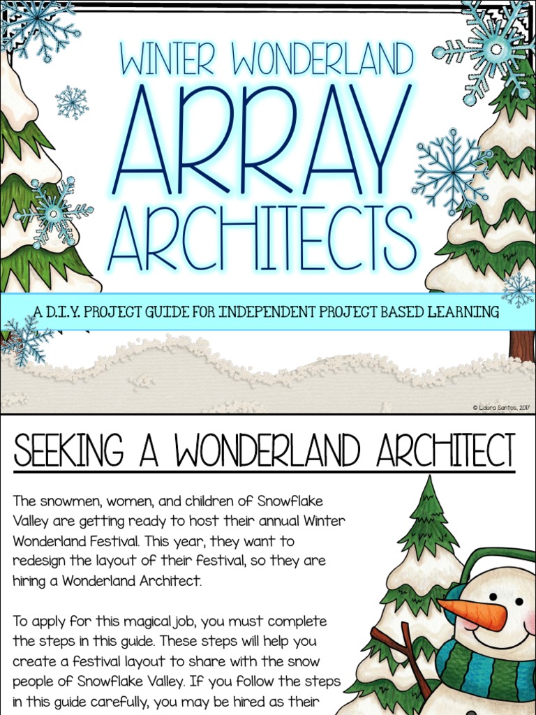 Winter Wonderland Array Architects - Digital Copy For Students | PDF ...