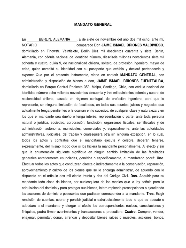 Poder General | Descargar gratis PDF | Cheque | Bancos