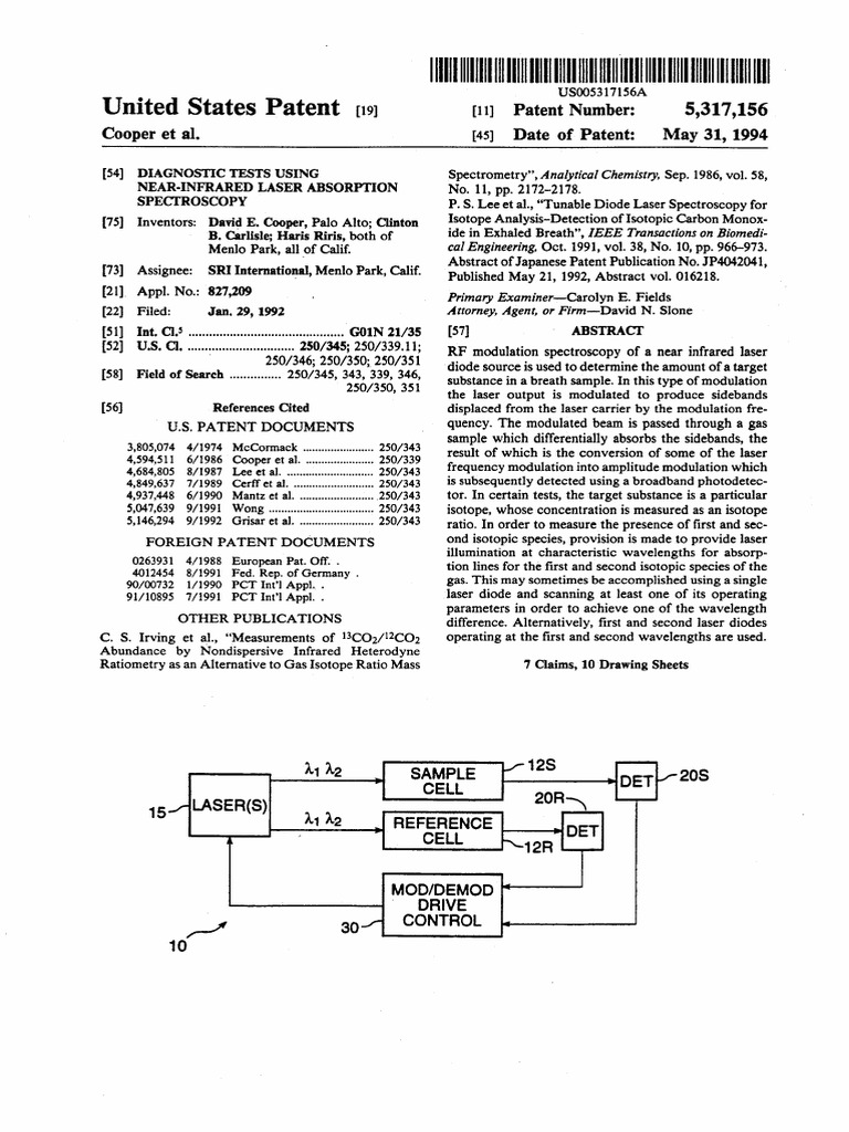 Patent | PDF | Frequency Modulation | Absorption Spectroscopy