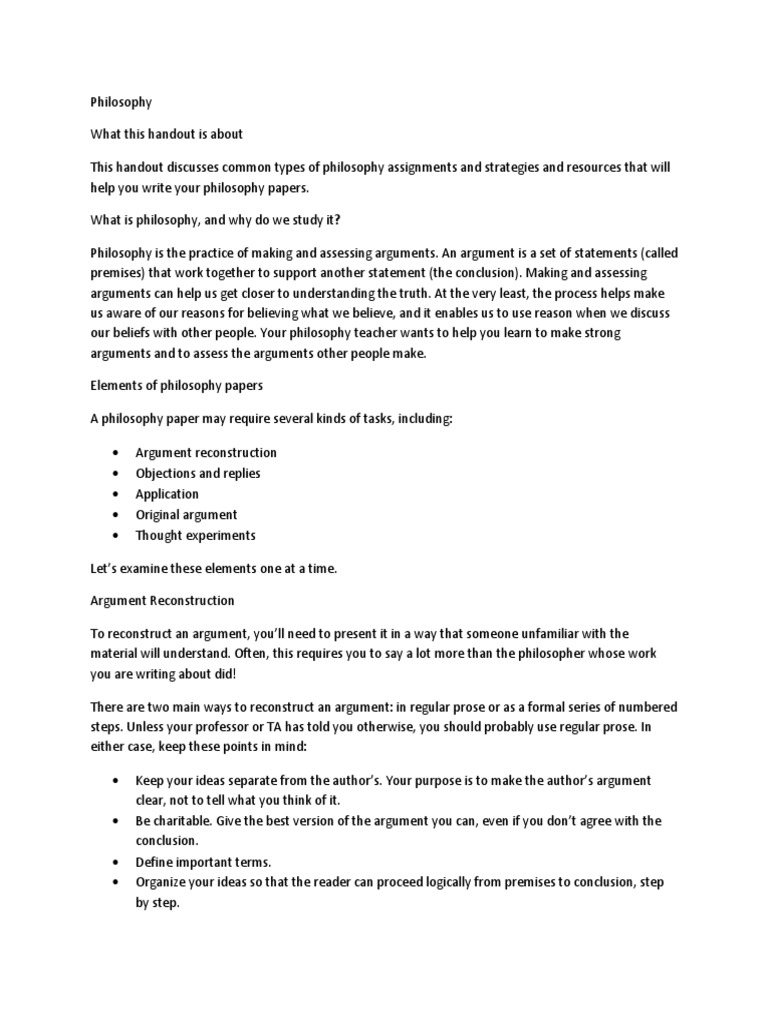 Philosophy | Argument | David Hume