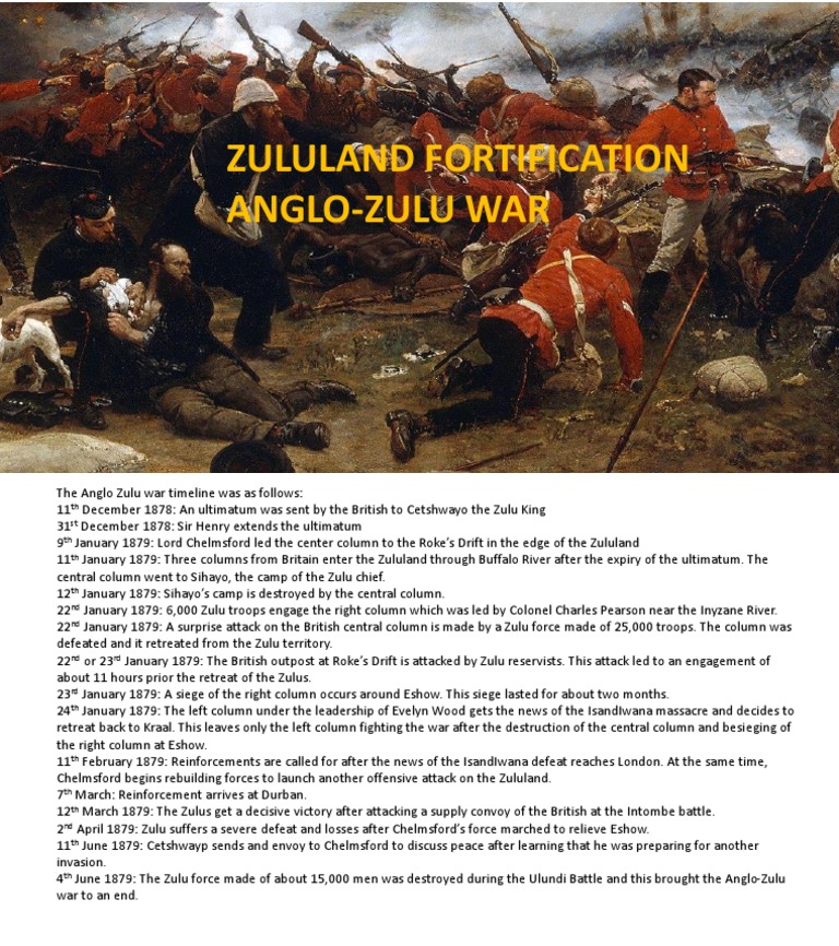 Zululand Fortification Anglo-Zulu War | PDF