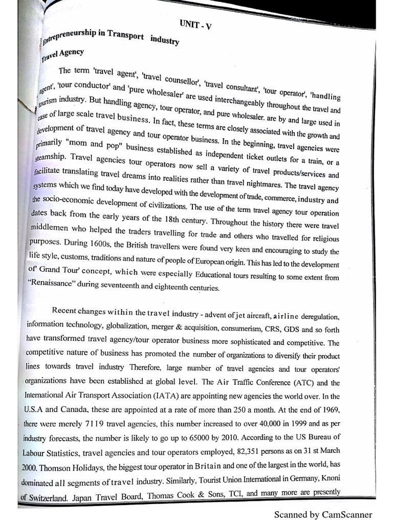 Tourism Note 1 | PDF