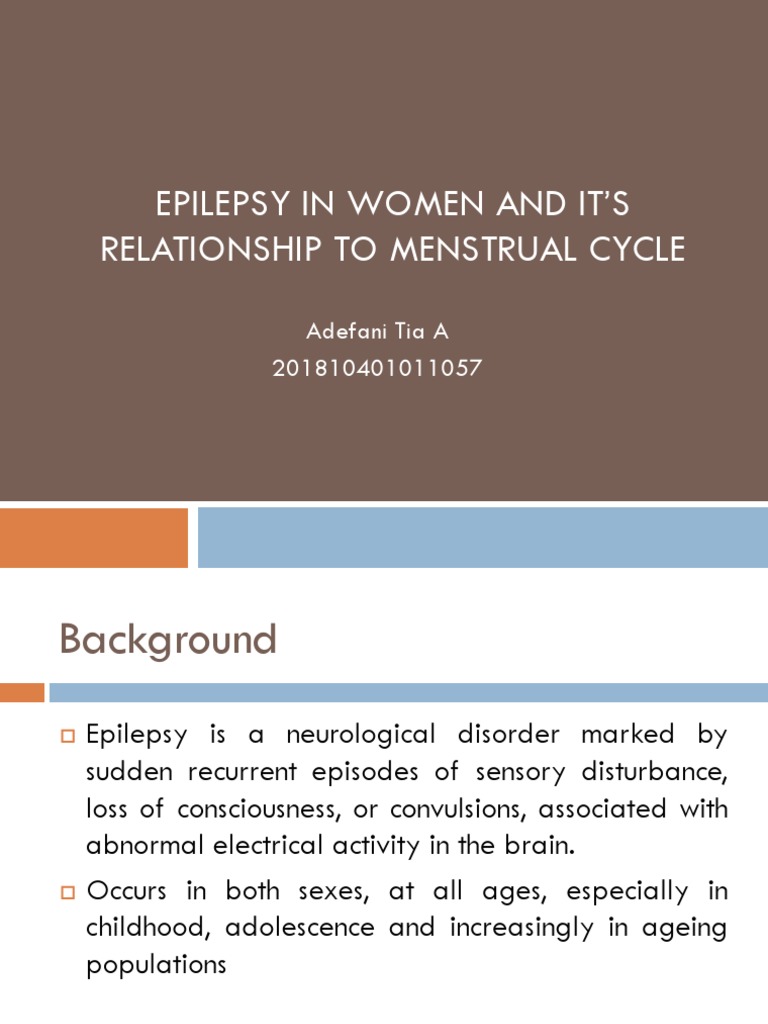 Epilepsy in Women | PDF | Menstrual Cycle | Epilepsy