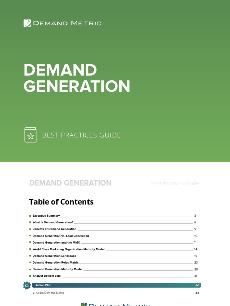 Demand Generation Best Practices Guide | PDF | Online Advertising ...