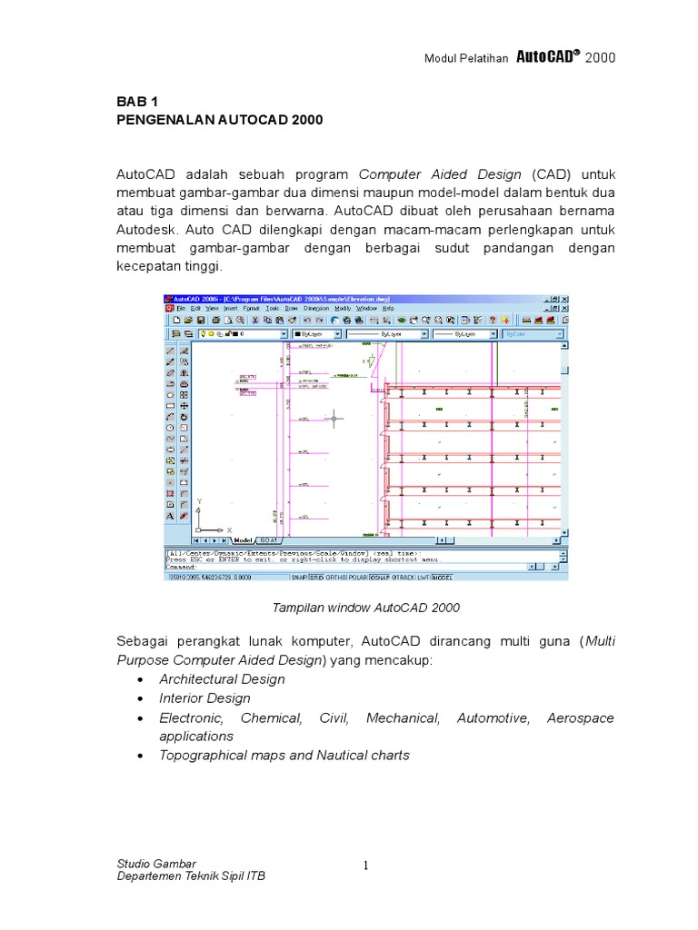 Pengenalan Autocad 2000 | PDF