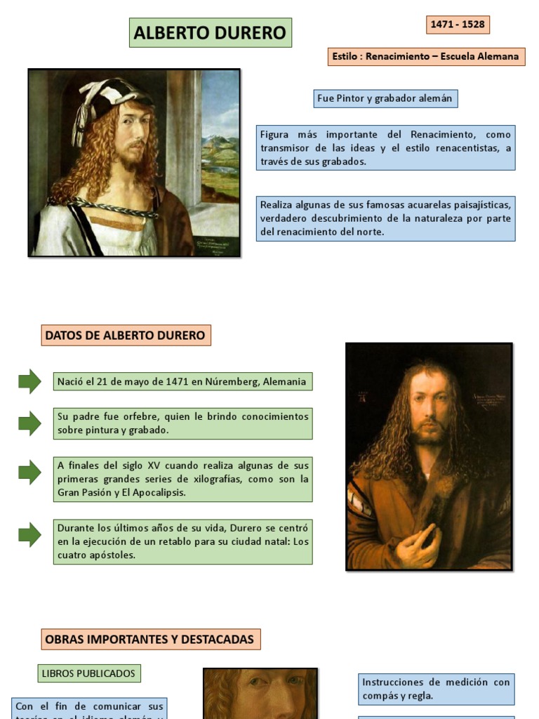 Biografía de Alberto Durero (1471-1528) | PDF | Albrecht Dürer | Medios ...