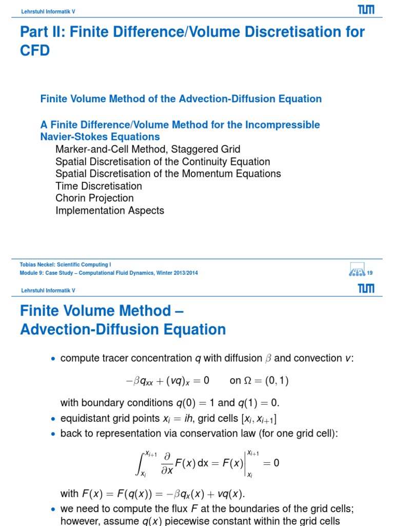 Part II: Finite Difference/Volume Discretisation For CFD | PDF ...