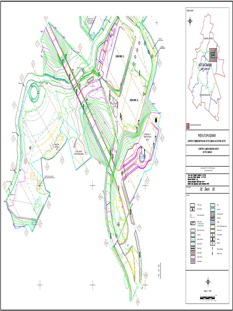 Topografi Pemkot Cimahi - 2000-Model | PDF