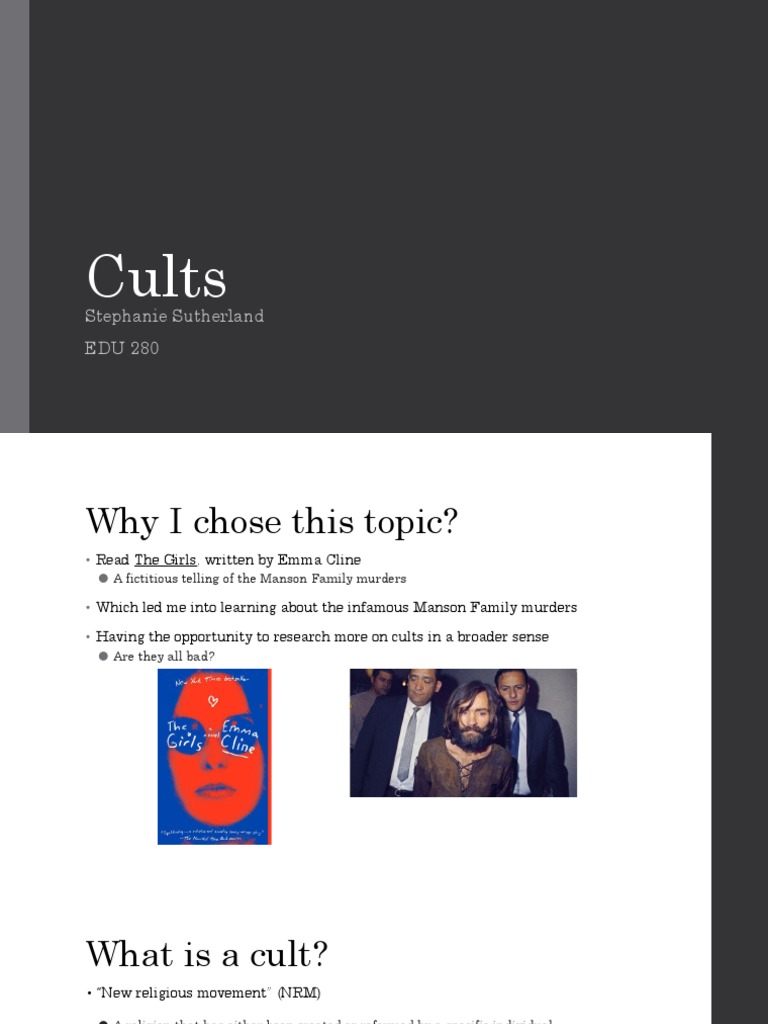 Cults | PDF | New Religious Movements | Cult And Sect