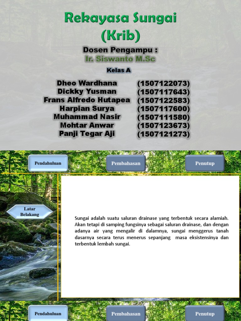 Tipe dan Fungsi Bangunan Krib Sungai | PDF