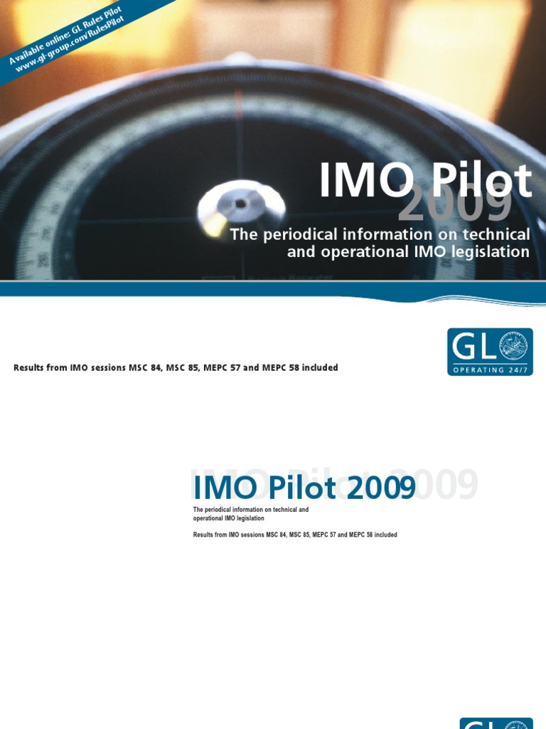 IMO Pilot 2009 | PDF | Oil Tanker | Ships