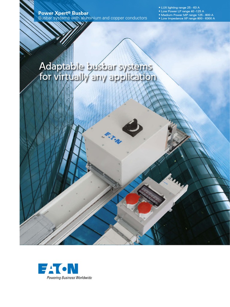 Eaton Busbars PDF | PDF | Electrical Wiring | Coaxial Cable