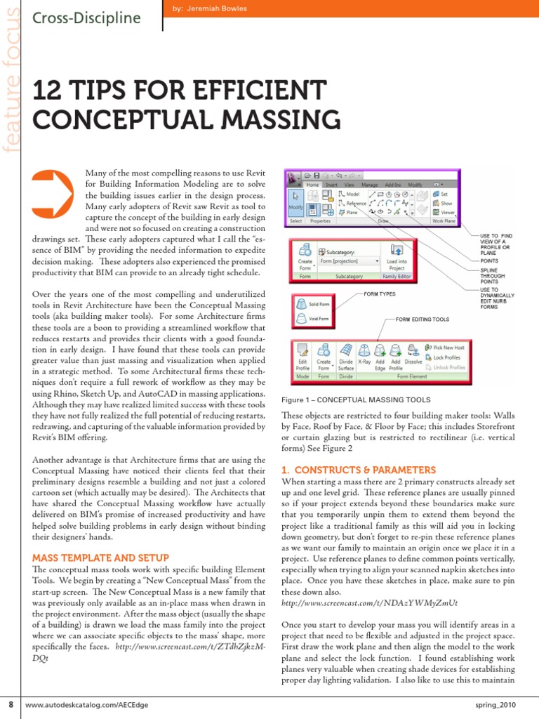 Revit 12 Tips For Efficient Conceptual Massing | PDF | Autodesk Revit ...