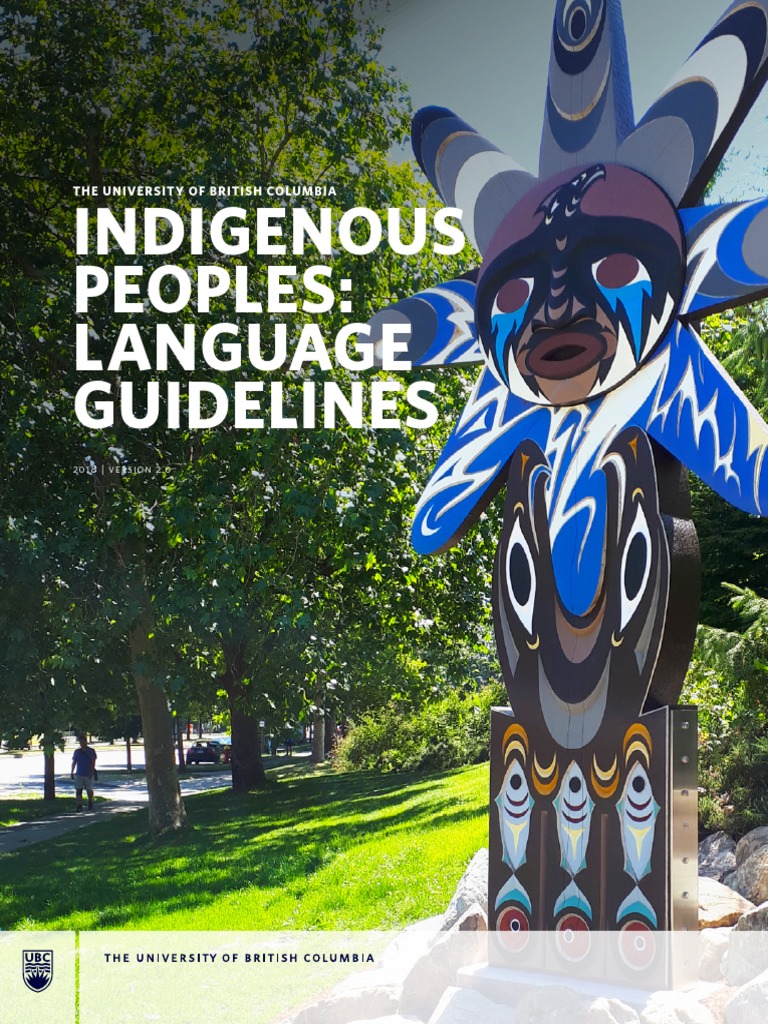 Ubc Indigenous Peoples Language Guide | First Nations | Métis