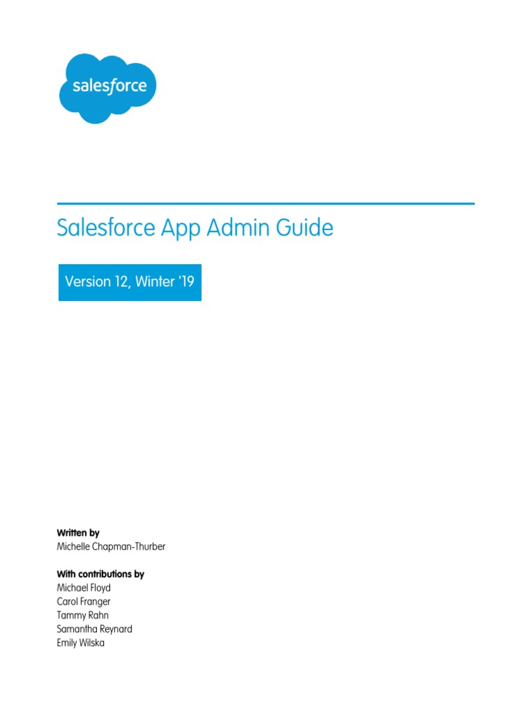 Salesforce1 Admin Guide | PDF | Salesforce.Com | Ios